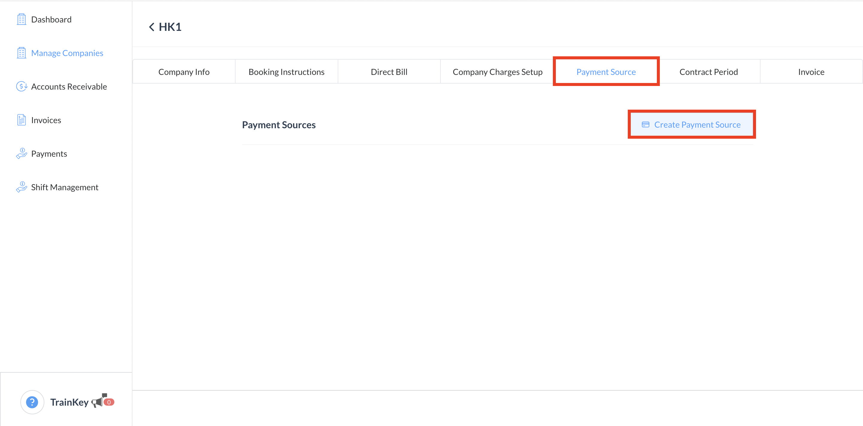 Add Payment Source to a Direct Bill Company .ng